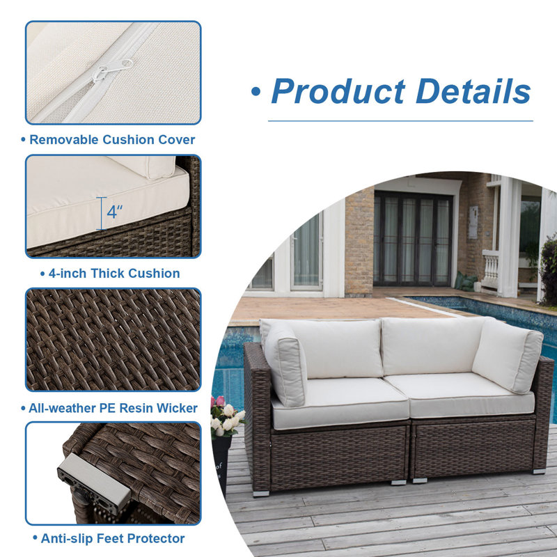 Wrought Studio Candide 63" Wide Loveseat with Cushions & Reviews | Wayfair